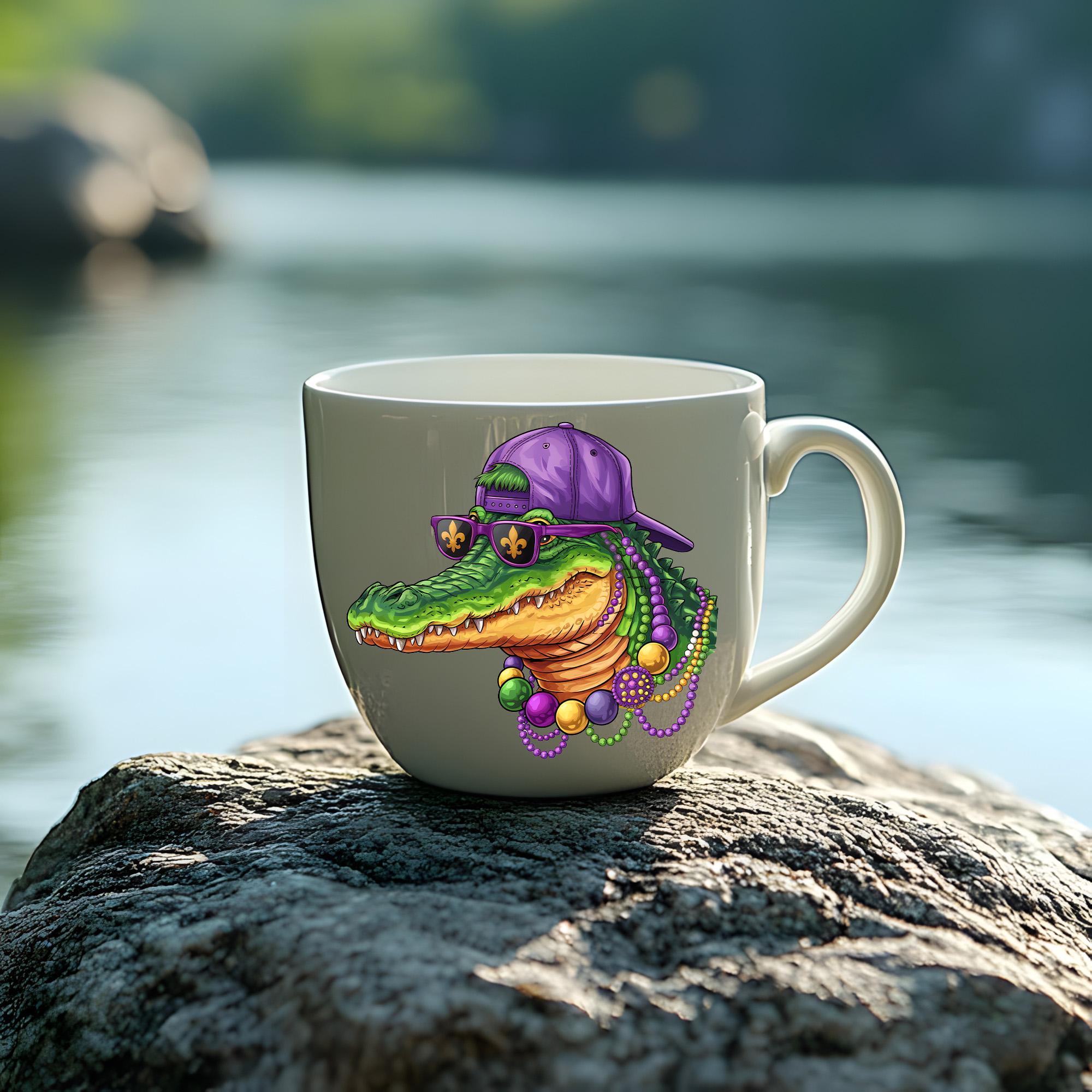 Mardi Gras Alligator PNG | Kids Mardi Gras Sublimation | Gator ...