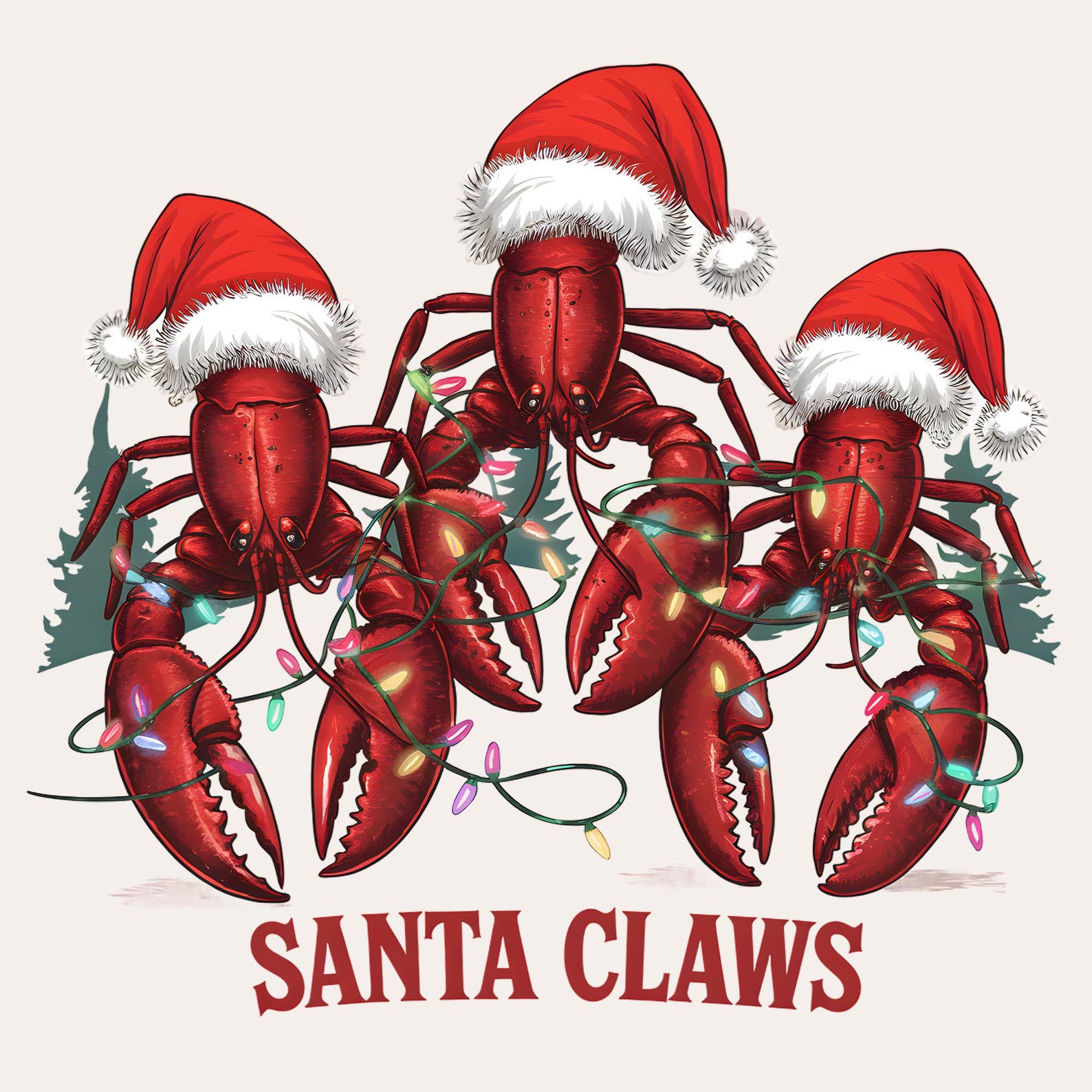 Santa Claws Crawfish PNG | Cajun Christmas Sublimation | Lobster ...