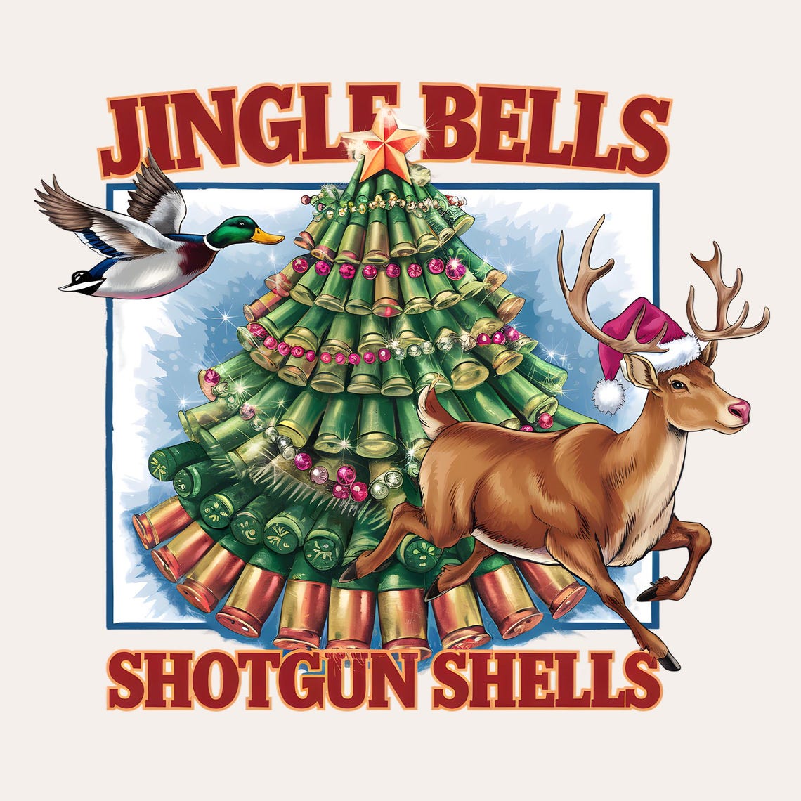 Jingle Bells Shotgun Shells Png | Instant Download | Christmas Deer ...