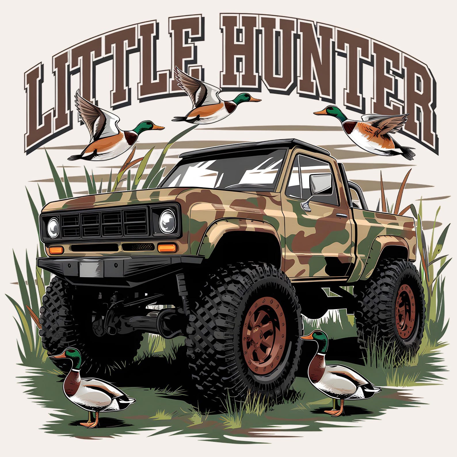 Little Hunter PNG | Boys Duck Hunting PNG | Kids Duck Hunting ...
