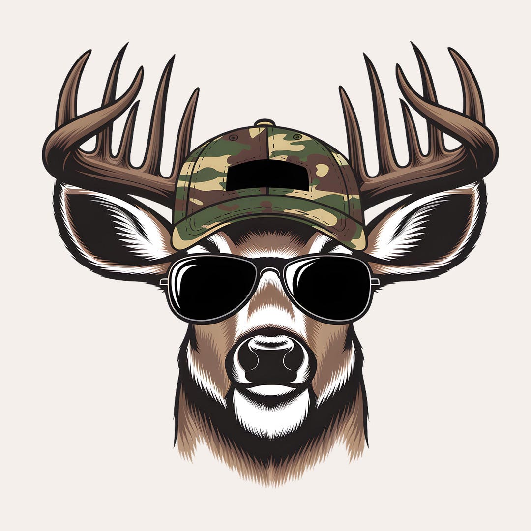 Camo Hat Buck PNG | Instant Download | Deer Hunting Sublimation PNG ...