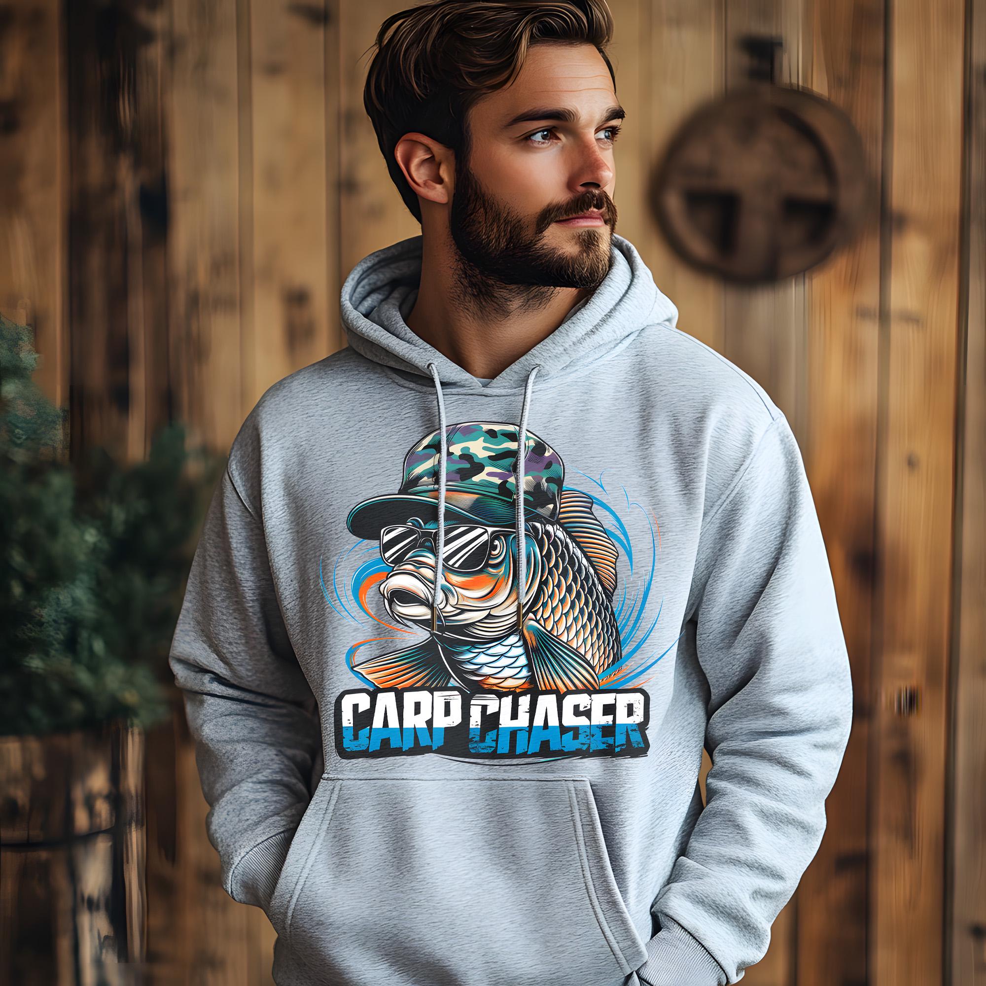 Carp Chaser PNG | Funny Carp Fishing Sublimation Design | Common Carp ...