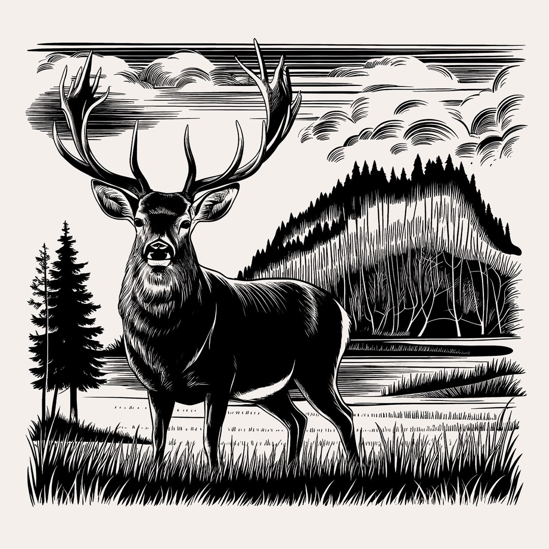 Bugling Bull Elk SVG | Elk Hunting Cut Files | Laser Cut Design | Elk ...