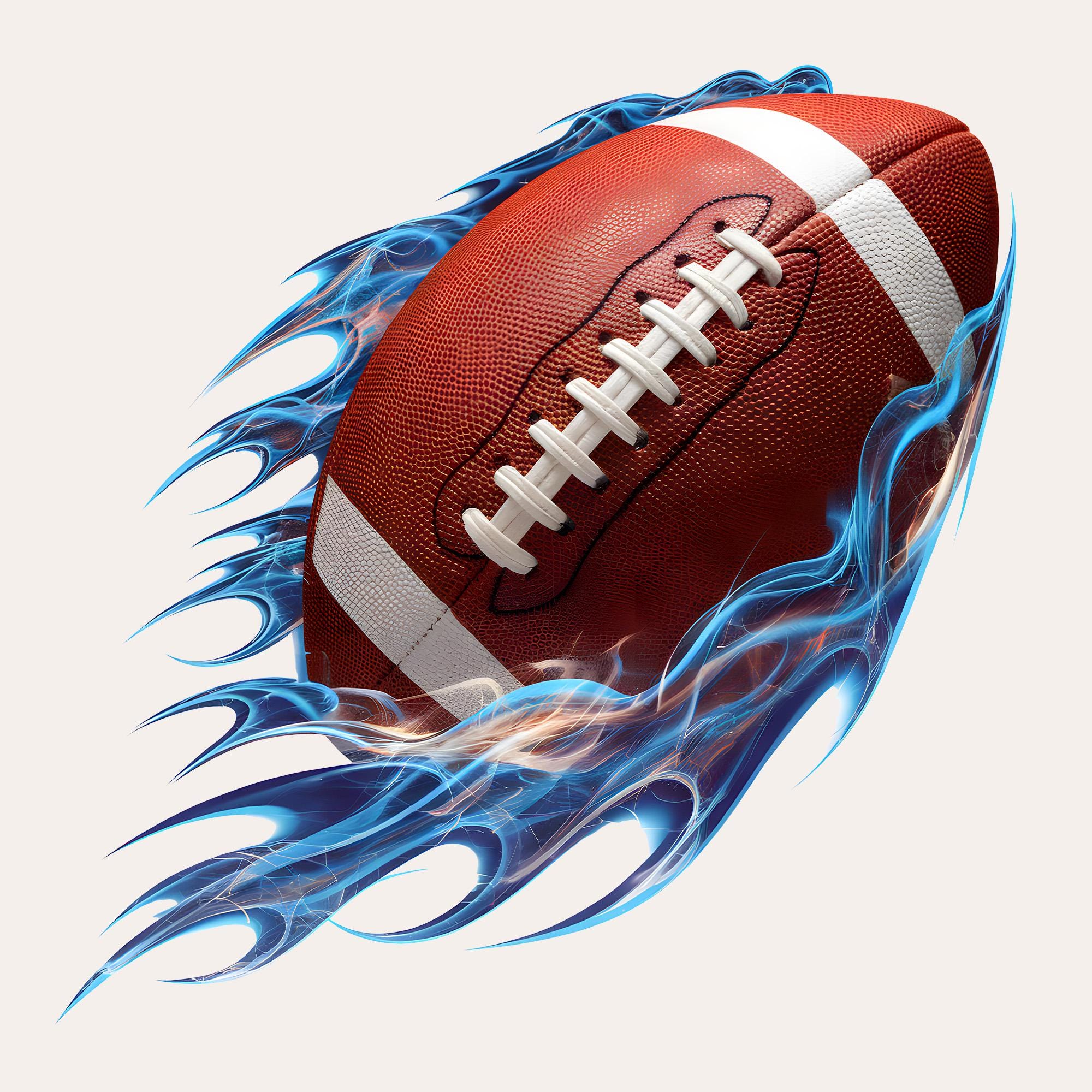 Football on Fire PNG | Flaming Football Sublimation Design | Football ...