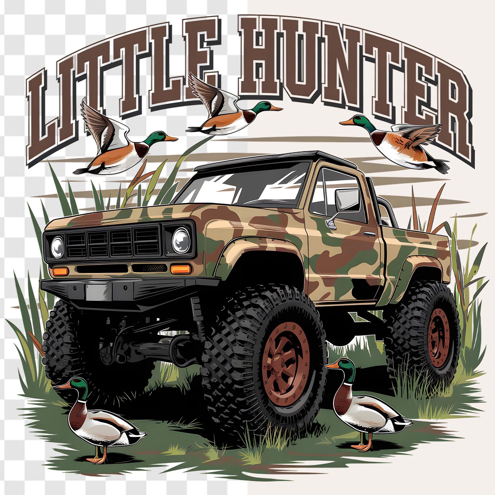 Little Hunter PNG | Boys Duck Hunting PNG | Kids Duck Hunting ...