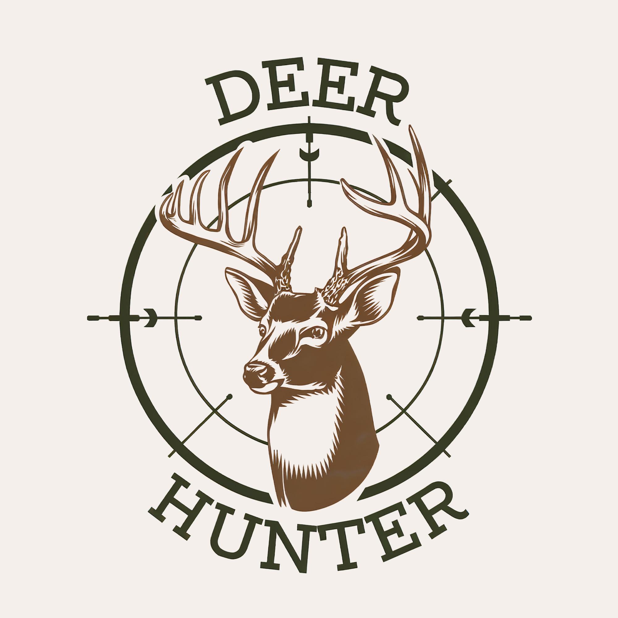 Deer PNG Vector Illustration | Hunting Silhouette Clipart | Deer ...