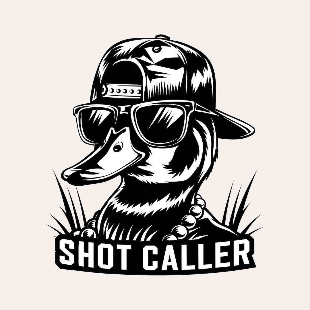 Wood Duck SVG | Duck Hunting Shot Caller Design | Duck Backward Cap SVG ...