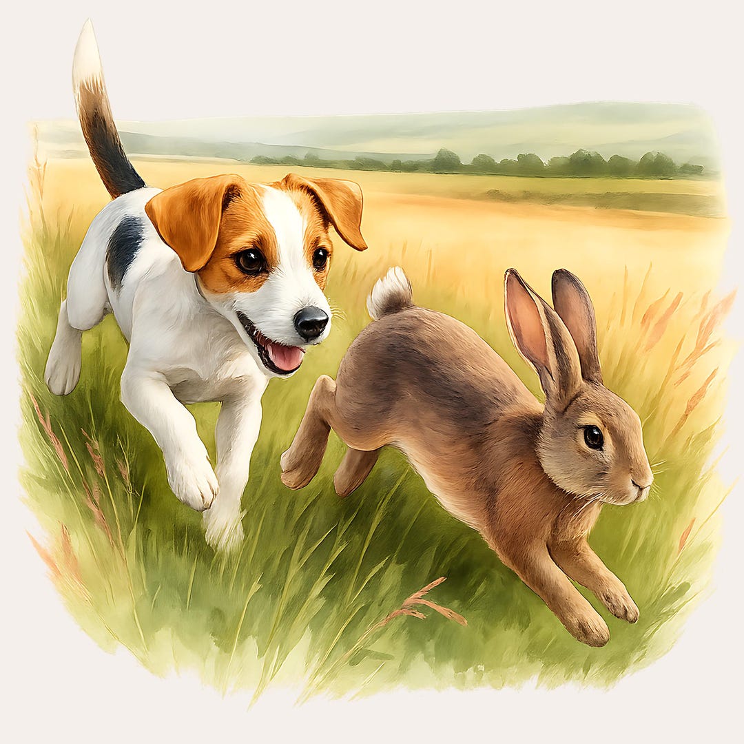 Jack Russell Terrier PNG | JRT and Rabbit Hunting Sublimation Design ...