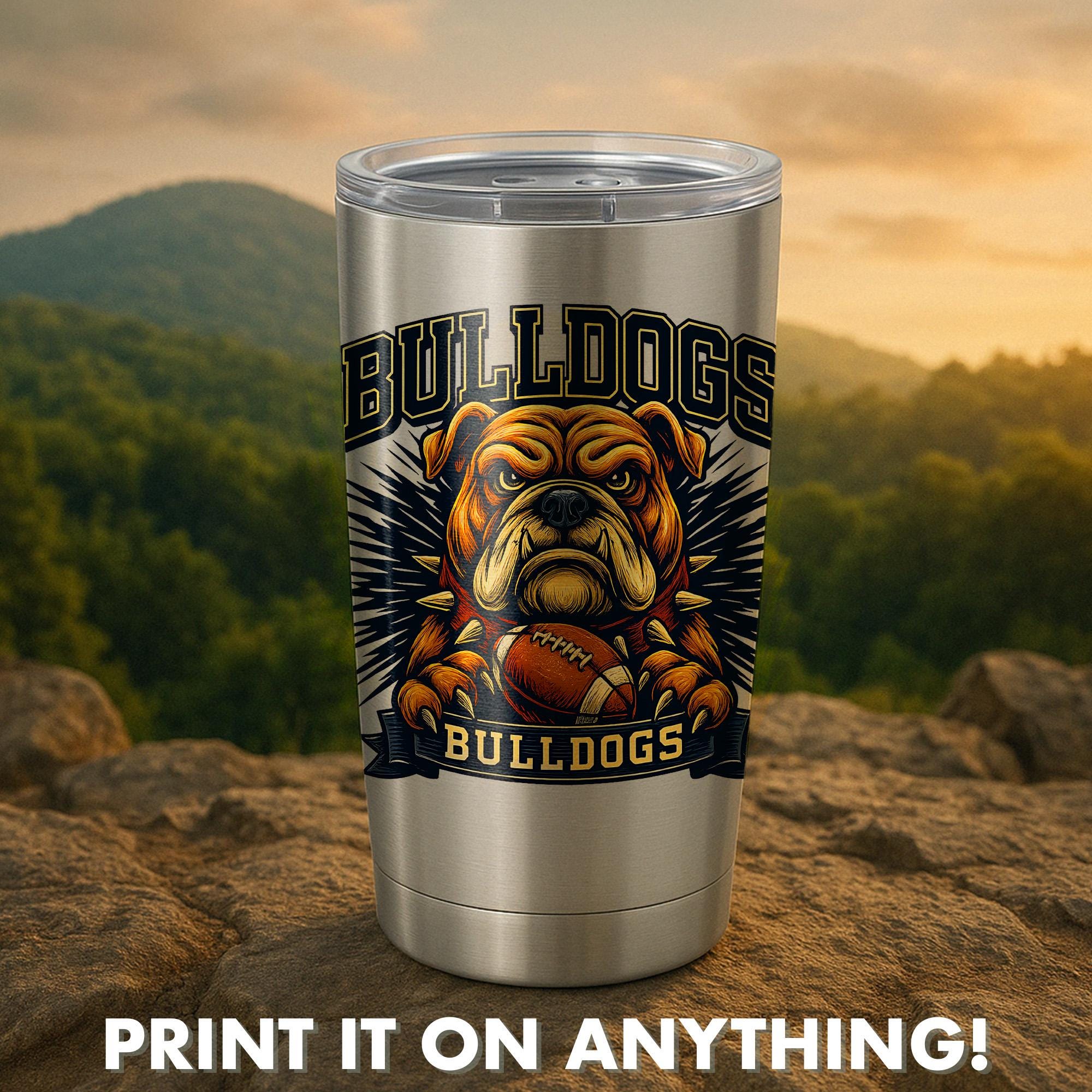 Bulldogs School Spirit Sublimation | Go Bulldogs Football PNG | Mascot ...