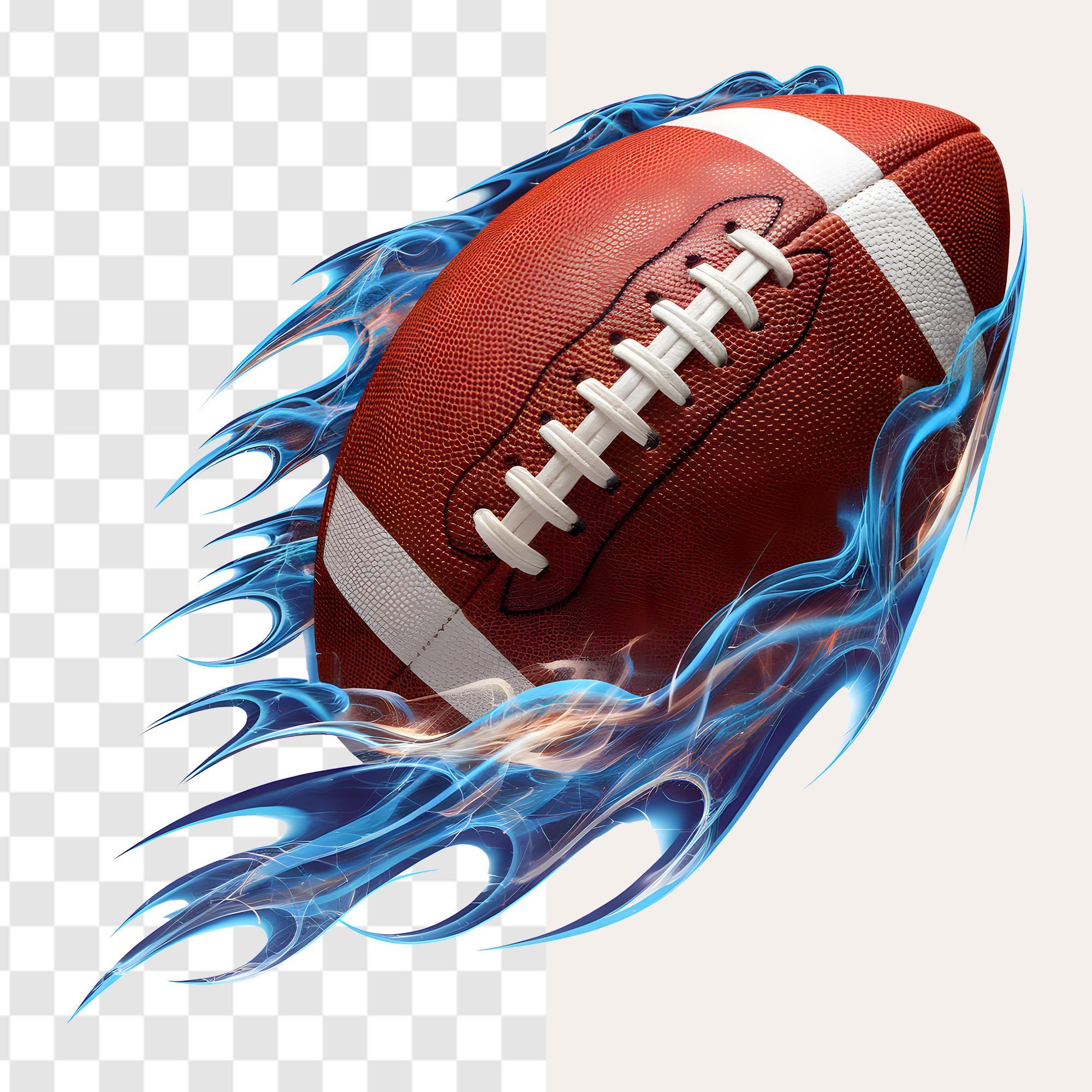 Football on Fire PNG | Flaming Football Sublimation Design | Football ...