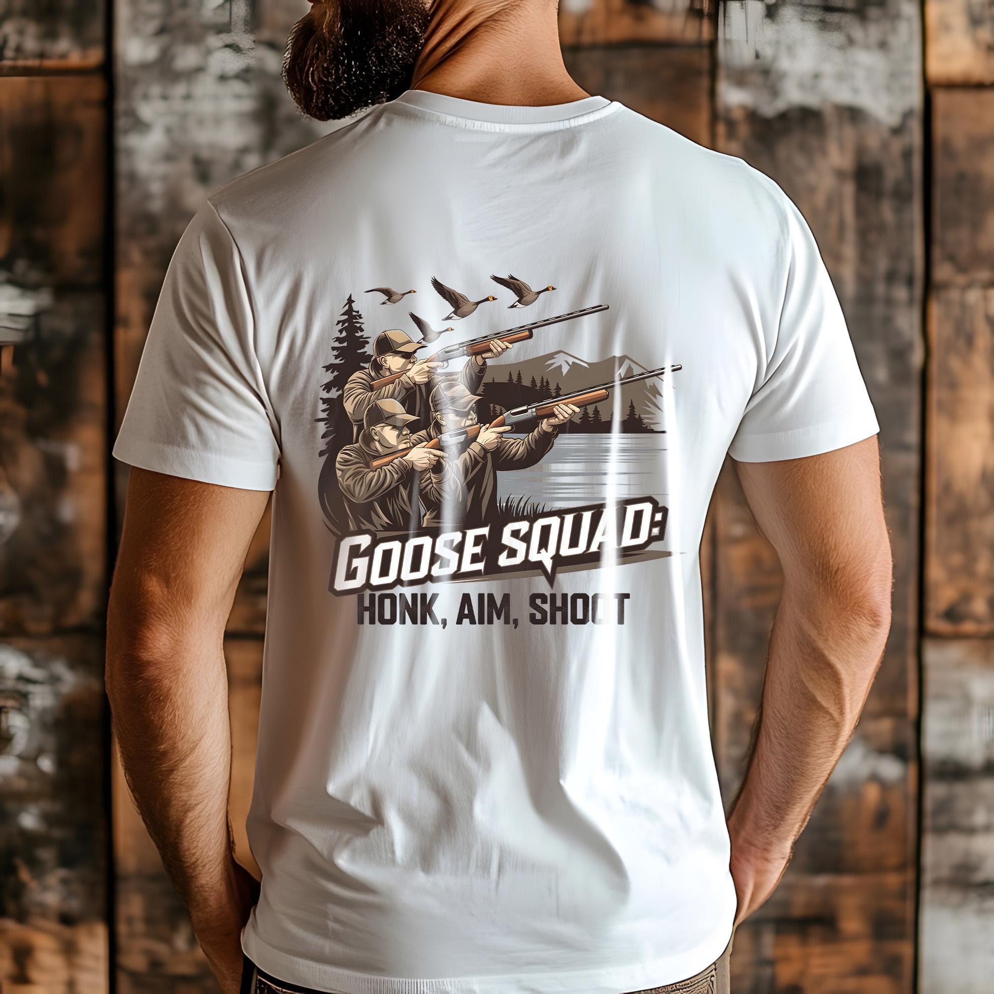 Goose Squad: Honk, Aim, Shoot PNG | Goose Hunting Squad Design ...