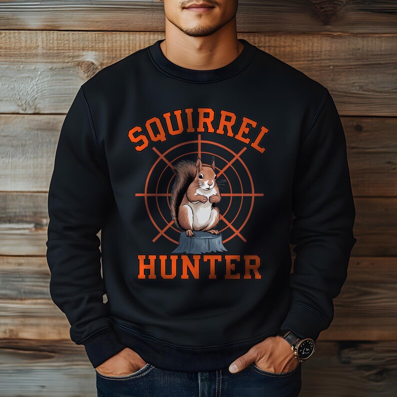Squirrel Hunter PNG | Hunting Lover Sublimation Design | Cute Hunting ...