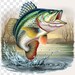 Jumping Crappie PNG | Crappie Fish PNG | Crappie Fishing Design ...