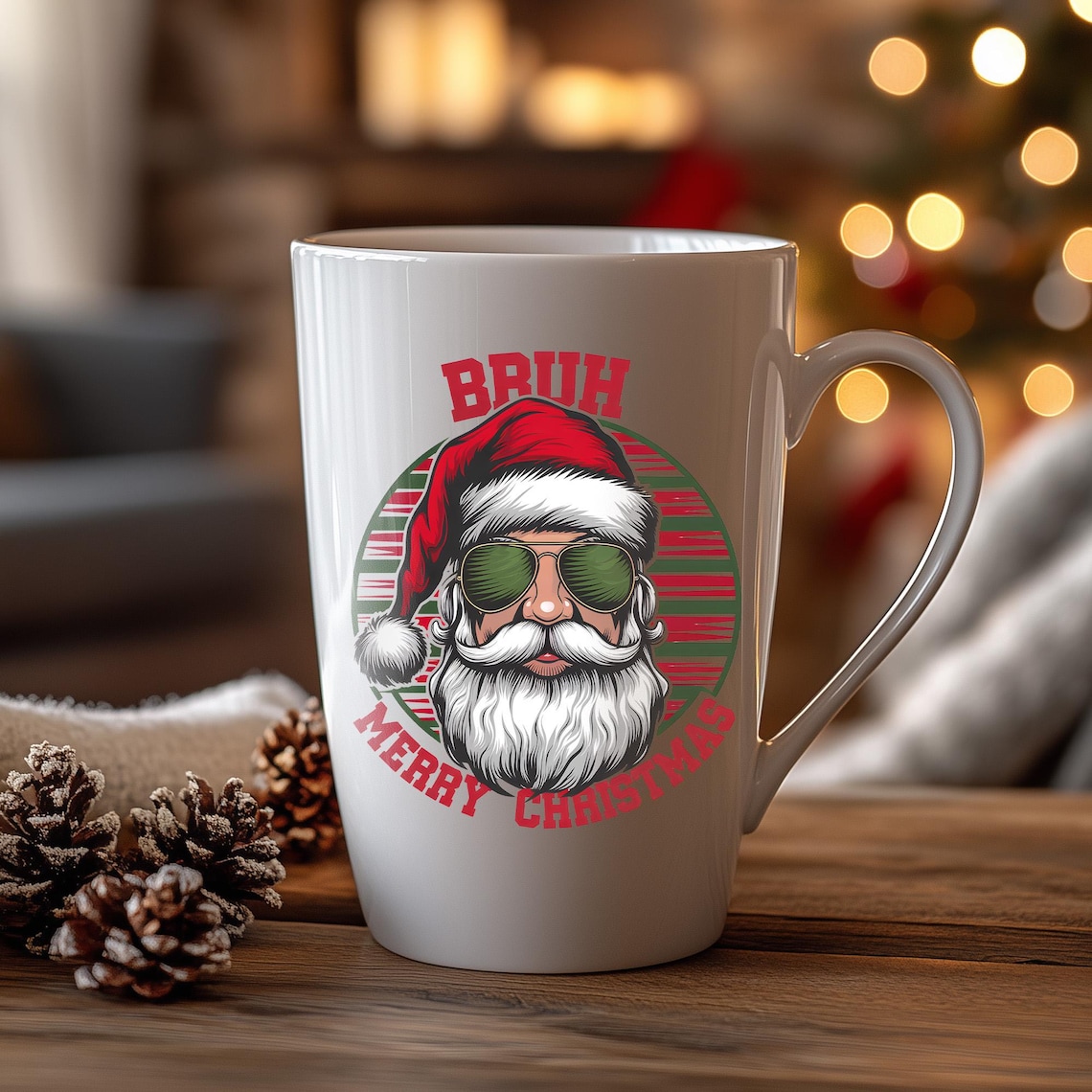 Santa Bro Funny Christmas PNG Retro Santa Sublimation for Boys, Men ...