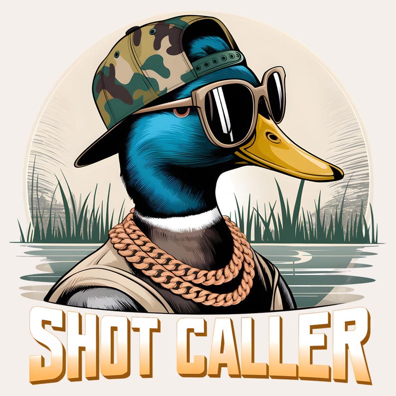 Wood Duck Caller PNG | Duck Hunting Sublimation | Pocket Design & Shirt ...