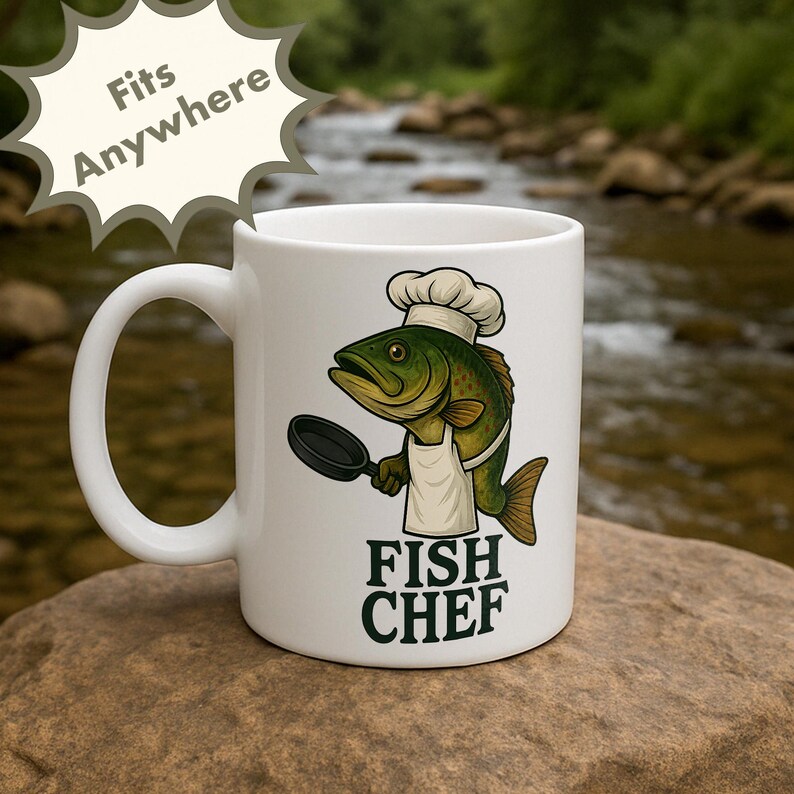 Fishi Chief PNG | Funny Fish Chef Cooking Clipart | Cartoon Fish in ...
