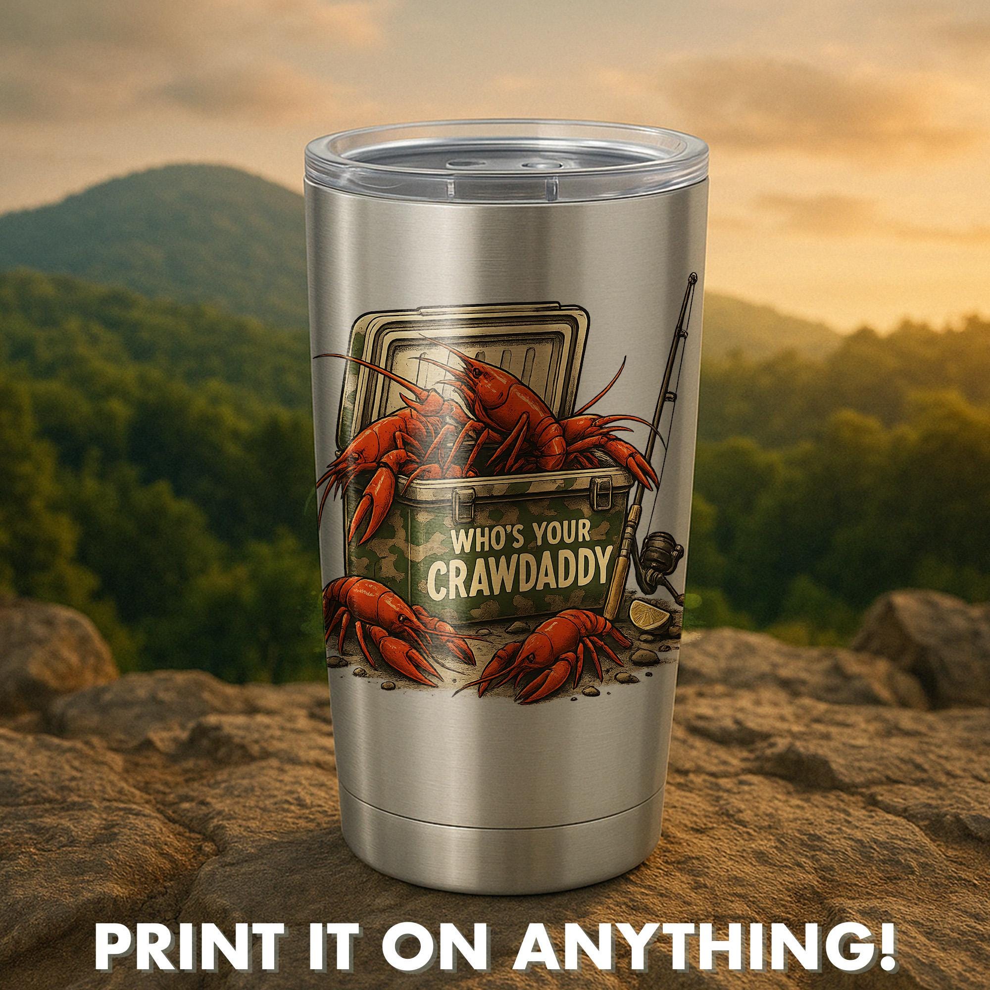 Camo Craw Daddy PNG | Funny Southern Crawfish Design | Mens Hunting ...