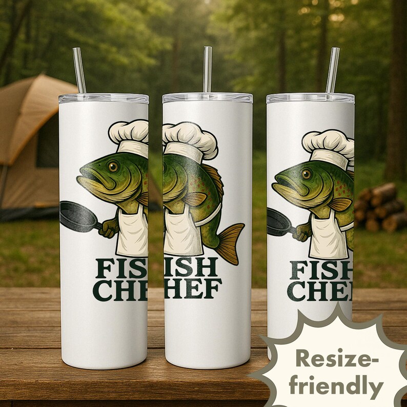 Fishi Chief PNG | Funny Fish Chef Cooking Clipart | Cartoon Fish in ...