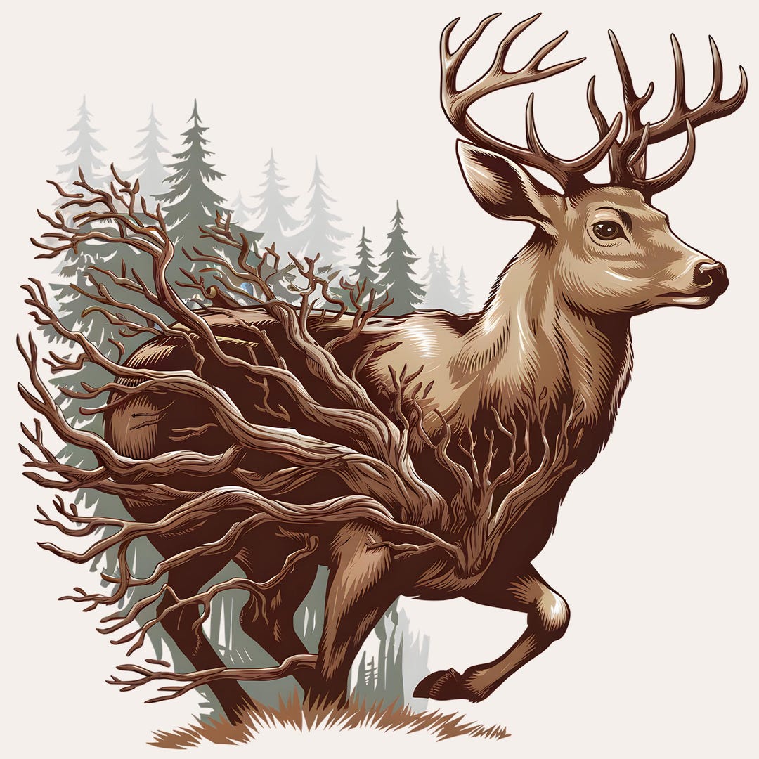 Whitetail Deer PNG | Deer Hunting Sublimation Design | Transparent ...