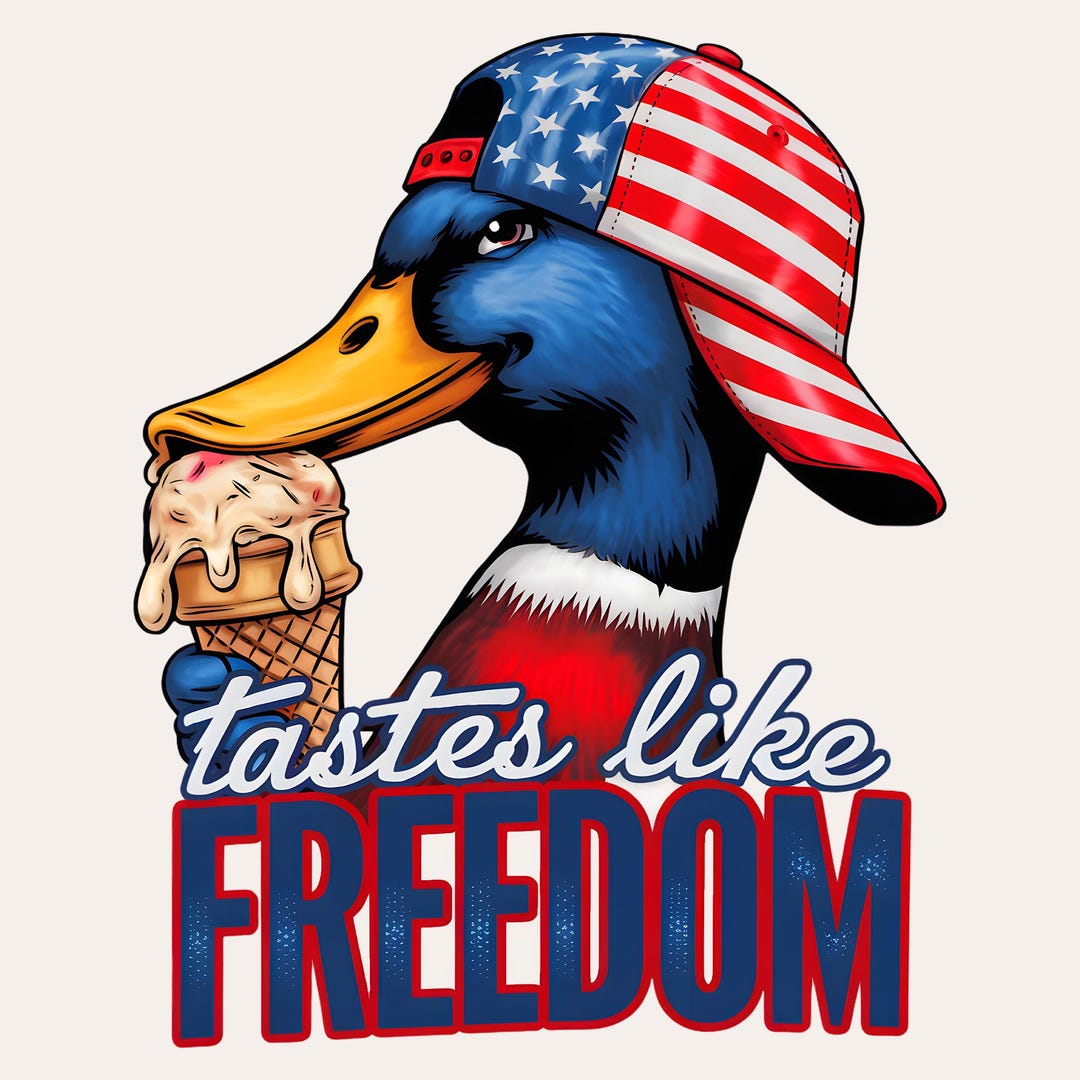 Freedom Flavors PNG Duck Hunting Sublimation PNG 4th of July Digital ...