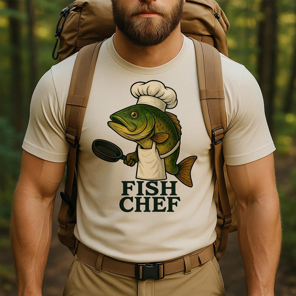 Fishi Chief PNG | Funny Fish Chef Cooking Clipart | Cartoon Fish in ...