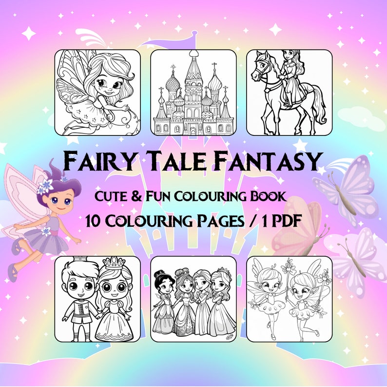 Colouring in Pages Kids Coloring Pages Fairy Tale Colouring Book for ...