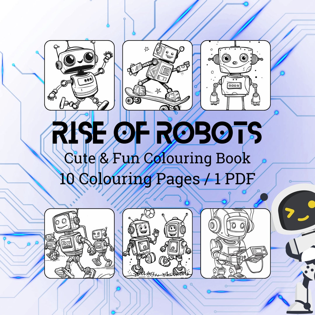 Colouring in Pages Kids Coloring Pages Robots Colouring Book for Kids ...