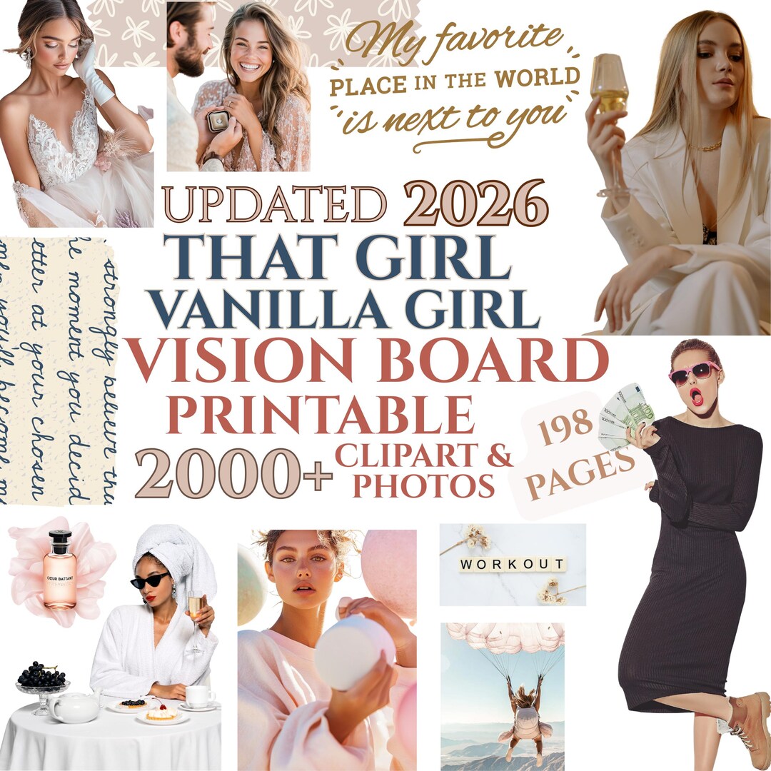 2000+ Image 2026 Ultimate Vision Board Kit, Quotes, Manifest ...