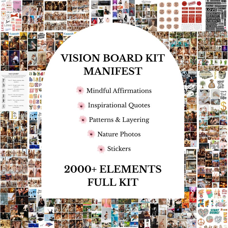 2000+ Image 2026 Ultimate Vision Board Kit, Quotes, Manifest ...