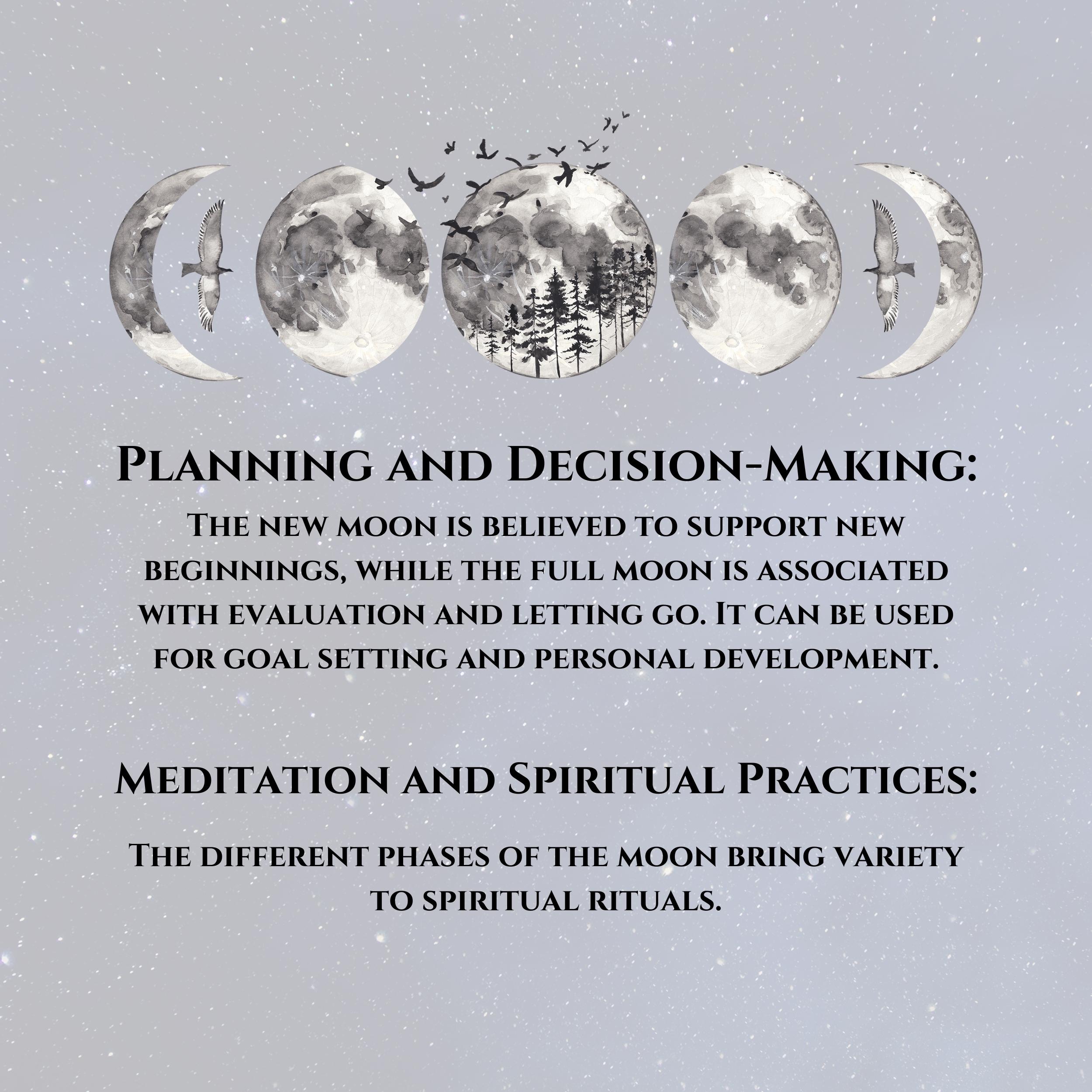 2025 Printable Lunar Calendar | Minimalist Moon Phases Planner ...