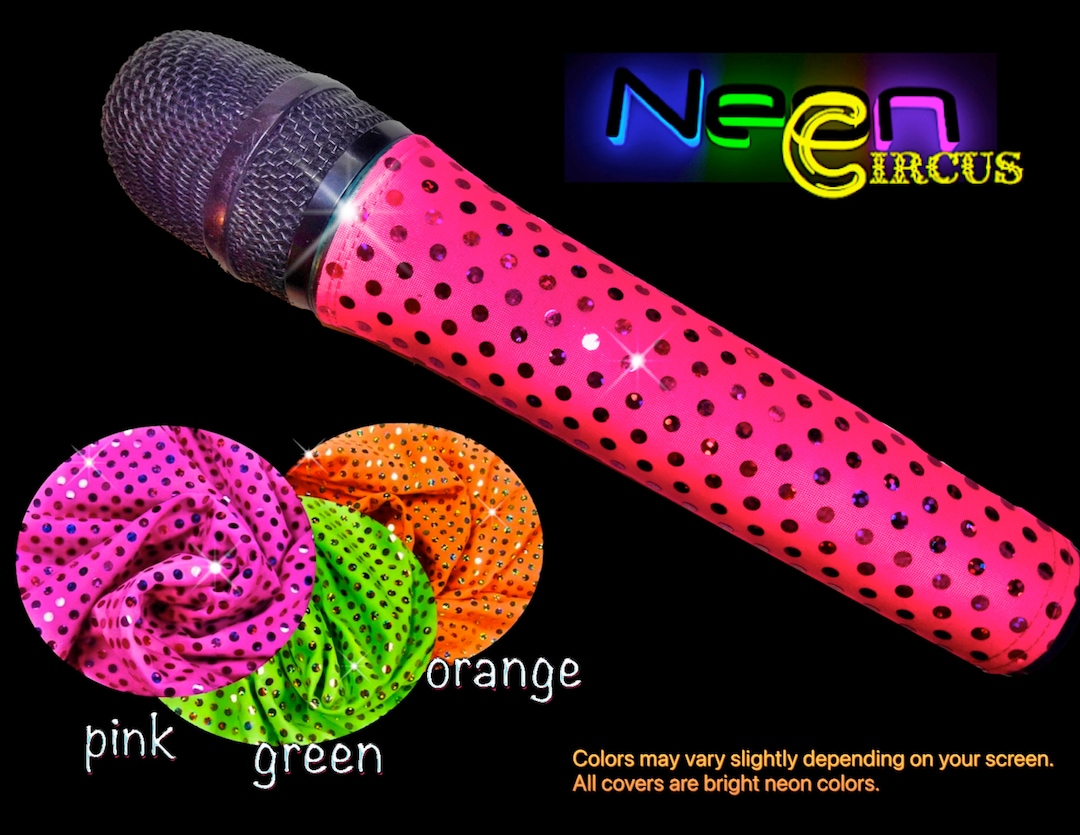Microphone Cover Sleeve (NEON CIRCUS) for CORDLESS Mics - Etsy