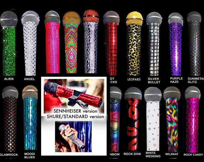 Hardwire Bling Microphone Sleeves, Mic Sleeve by Blingcons - Etsy