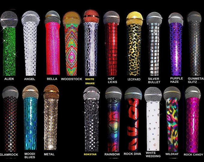 Mic Covers Sparkle Microphone Cover for CORDED/WIRED Microphones - Etsy