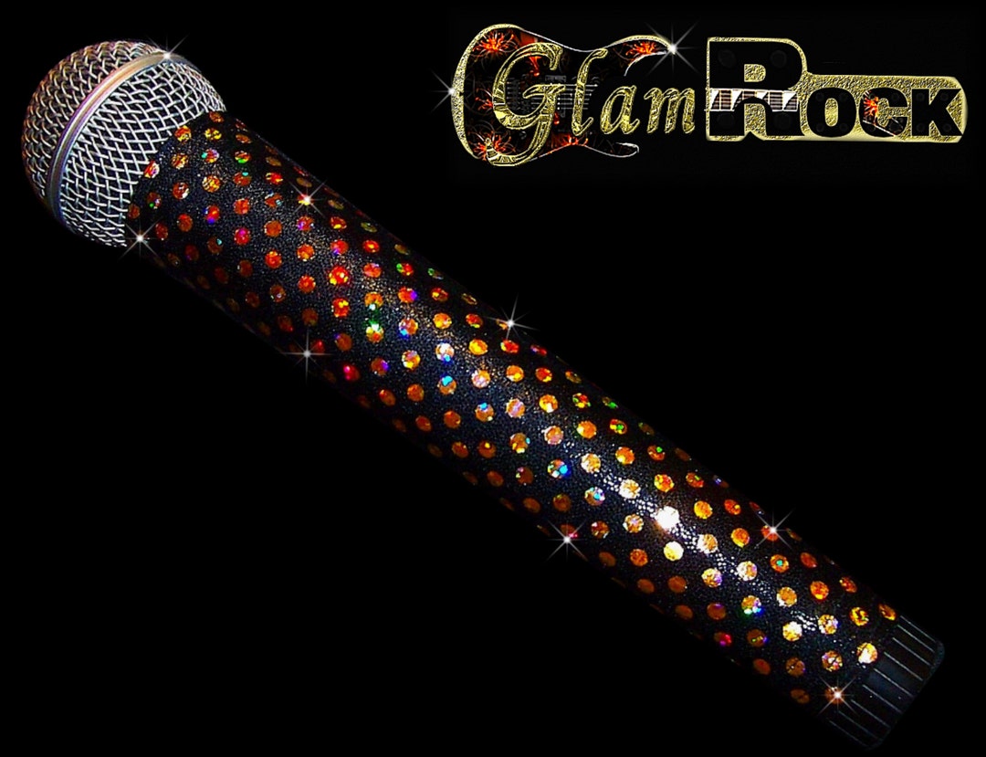 SPARKLE MICROPHONE COVER (glamrock) for Cordless Microphones - Etsy