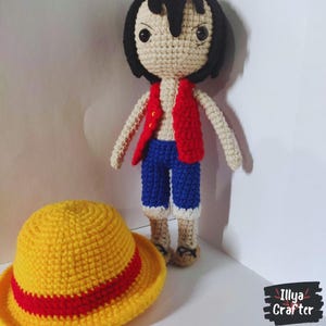 Straw Hat Luffy One Piece Crochet Pattern - Etsy