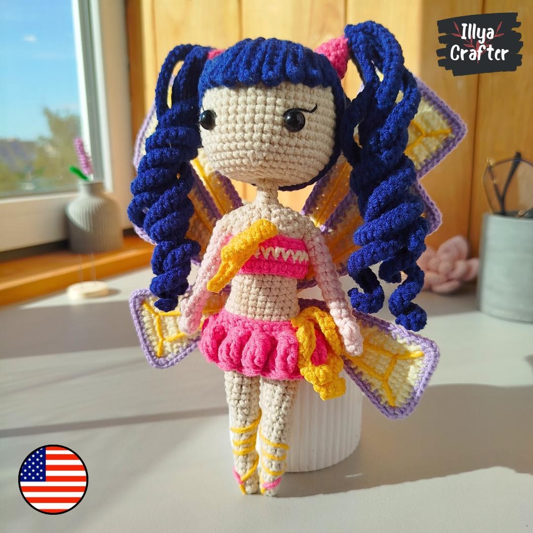 Musa Enchantix Winx Club Crochet Pattern Doll - Etsy
