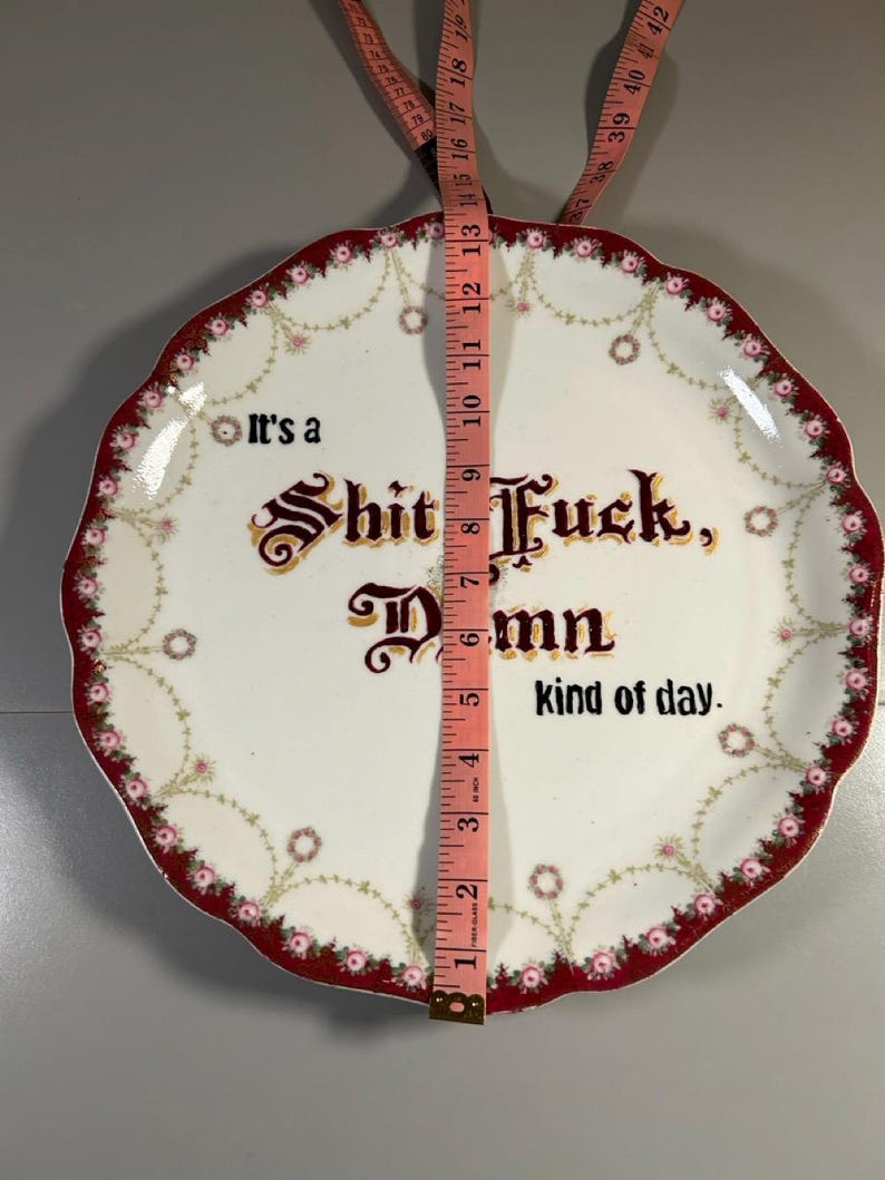 PG-13 Swear Wares Bad Day Plate - Etsy