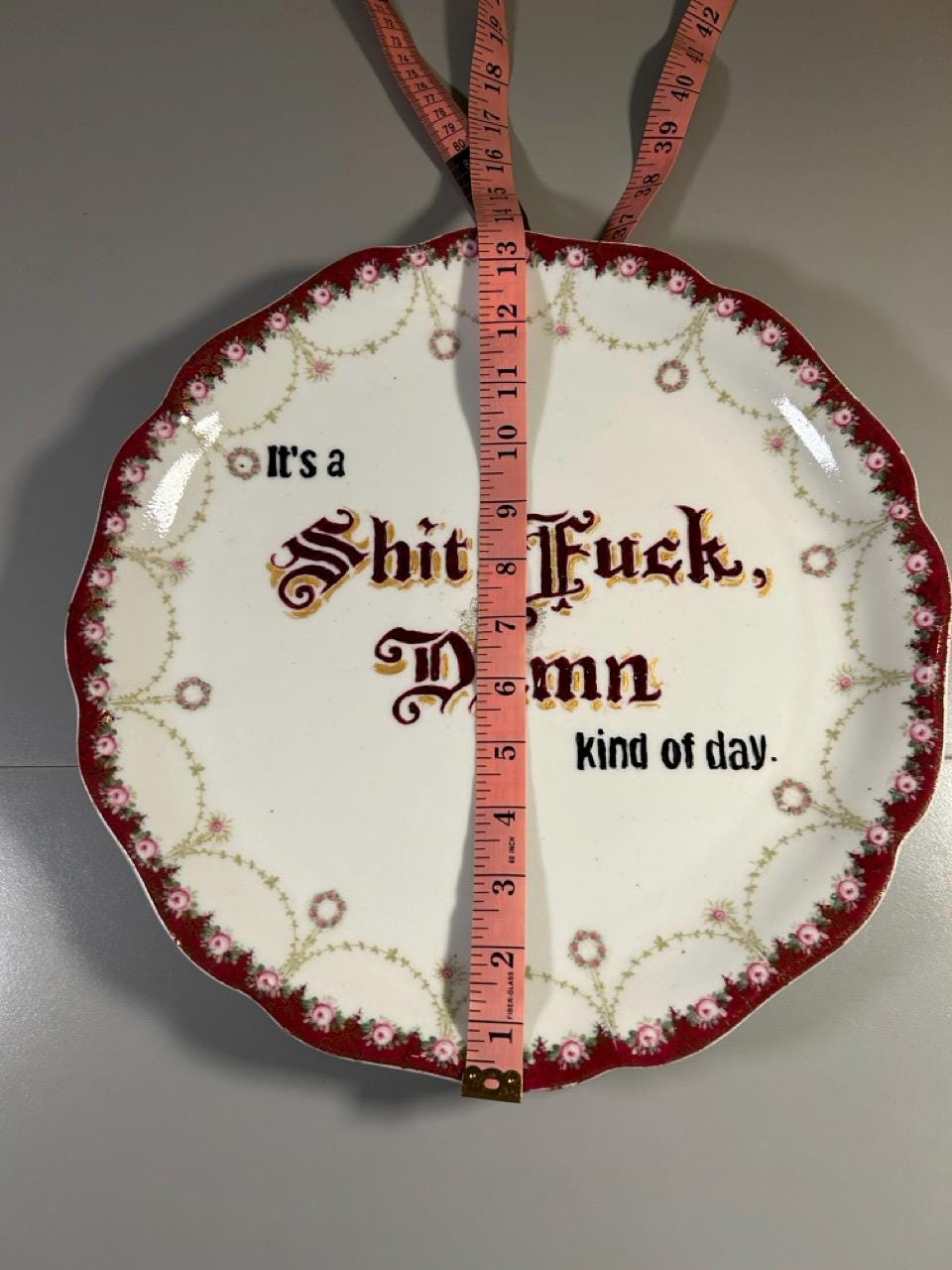 PG-13 Swear Wares Bad Day Plate - Etsy