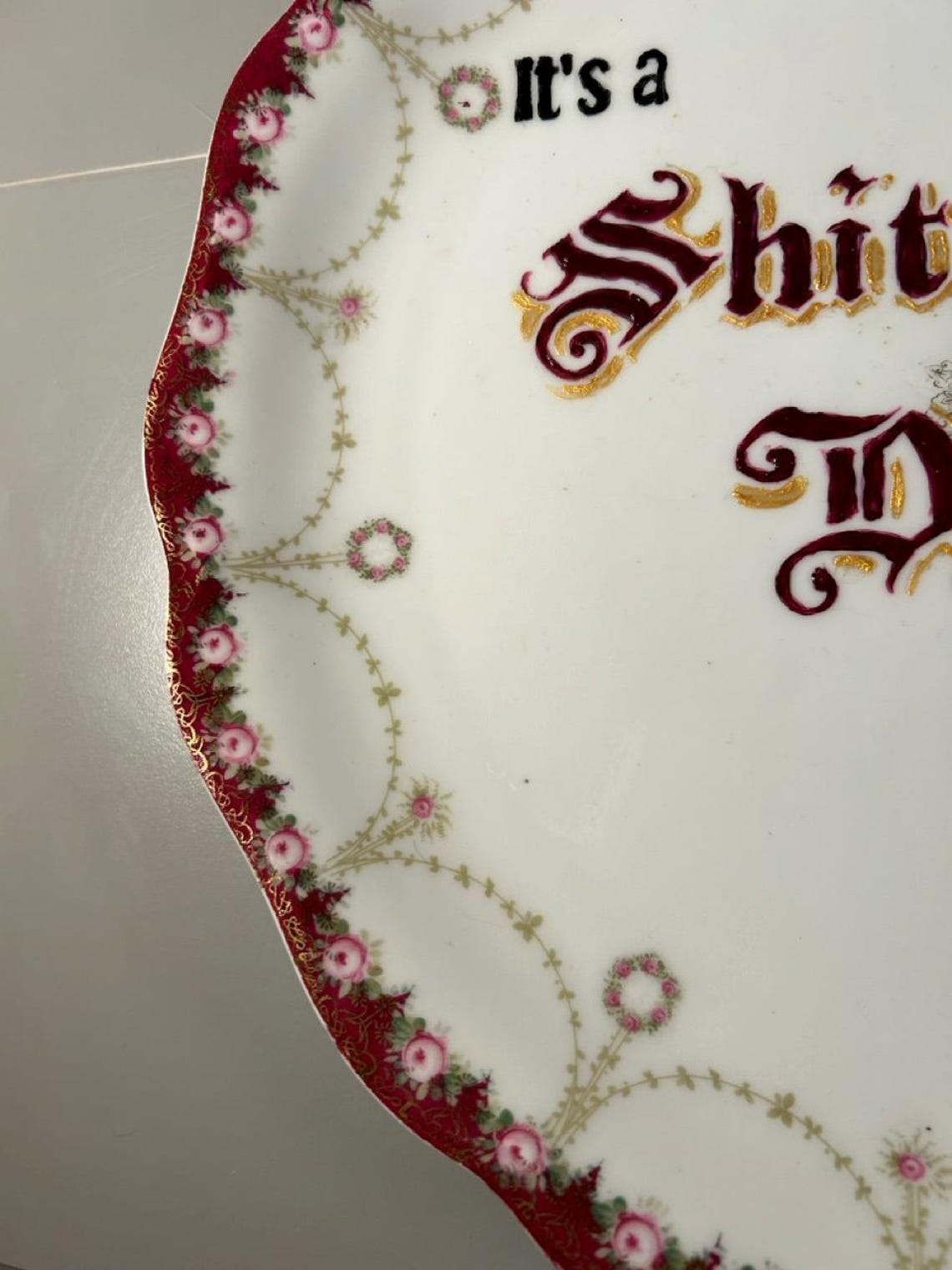 PG-13 Swear Wares Bad Day Plate - Etsy