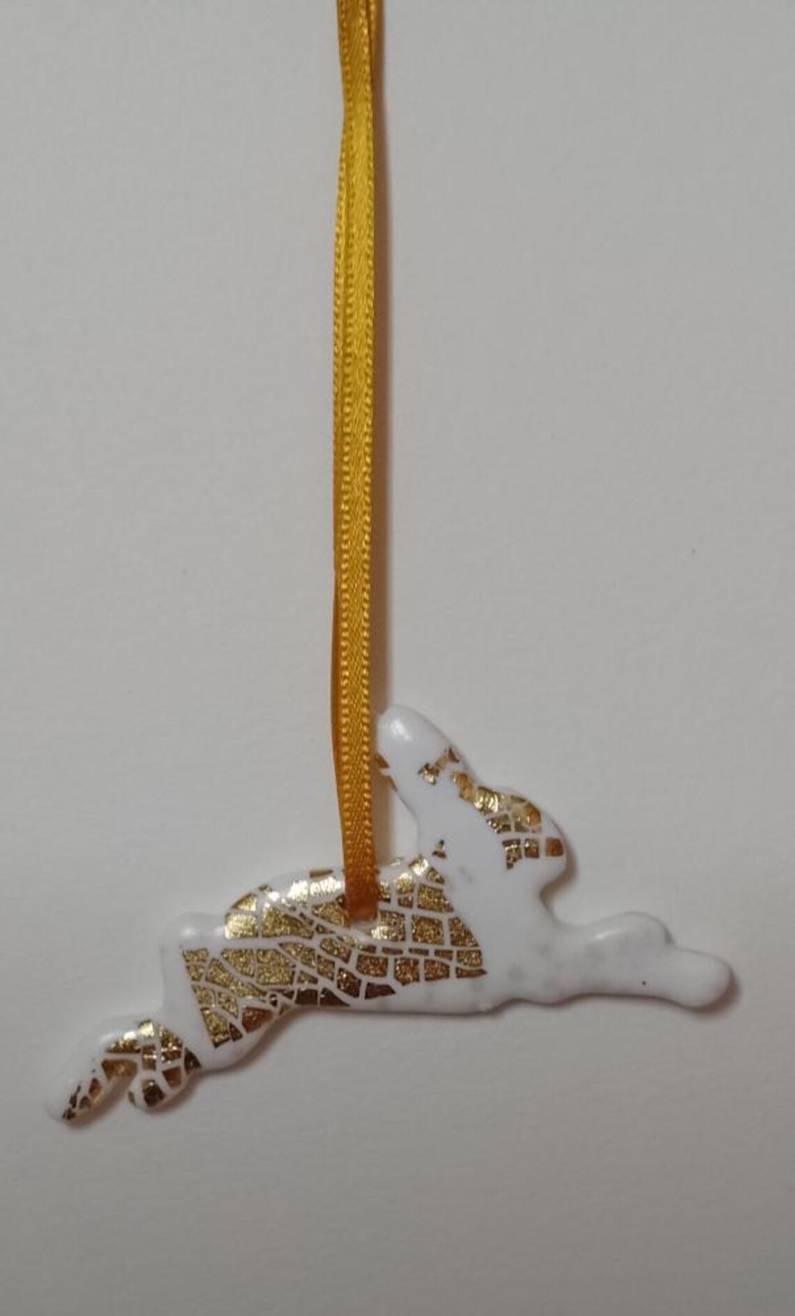 Handmade Hare Birthday Card: Gold/silver Leaf Clay Keepsake - Etsy