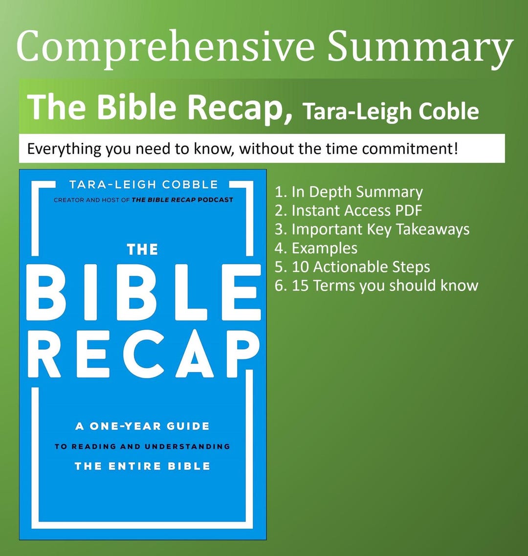 The Bible Recap: A One-year Guide to Reading and Understanding the ...