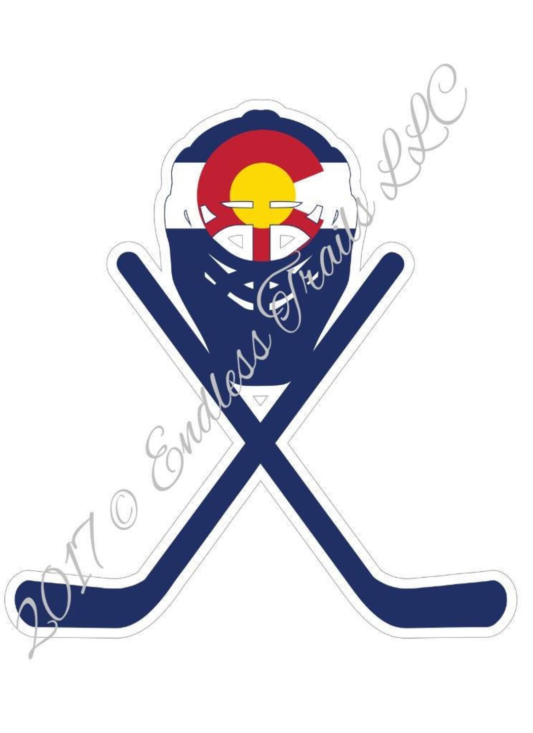 Hockey Sticker With Colorado Logo - Etsy