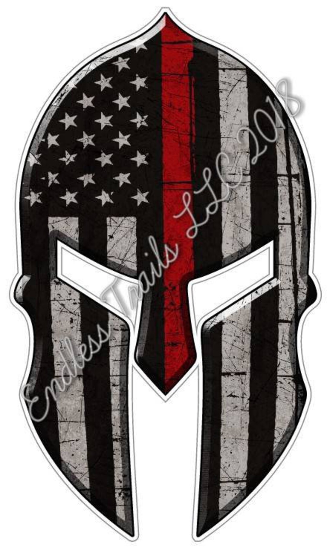 Thin Red Line Spartan - Etsy