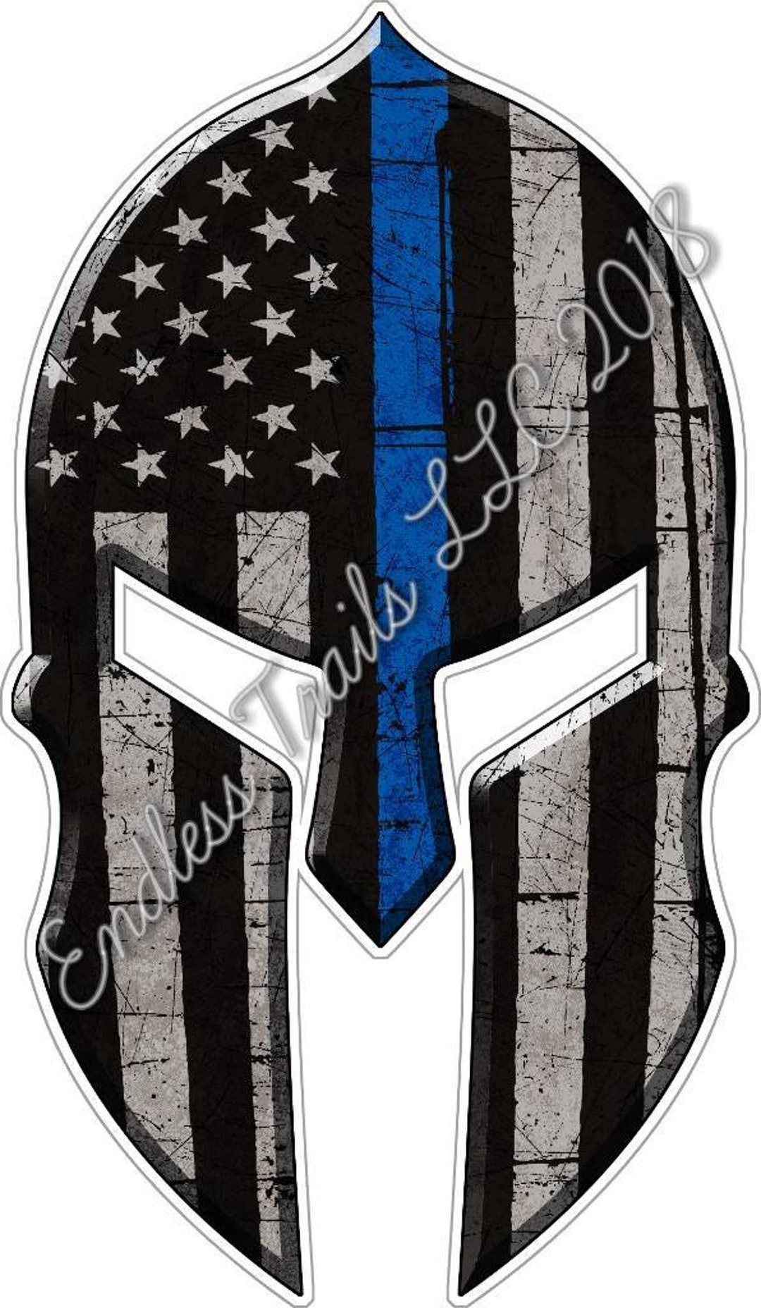 Spartan Thin Blue Line - Etsy