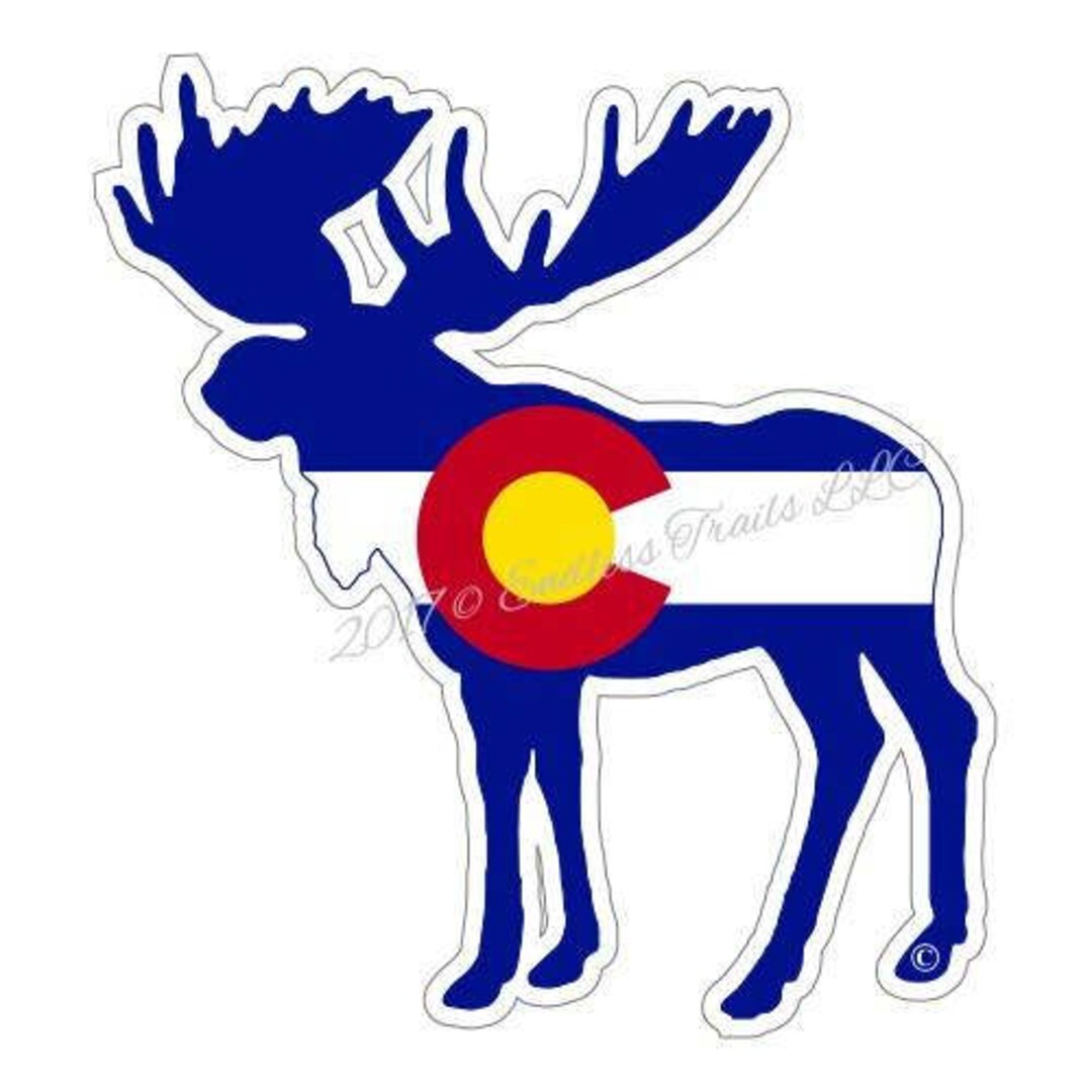 Colorado Logo Moose - Etsy