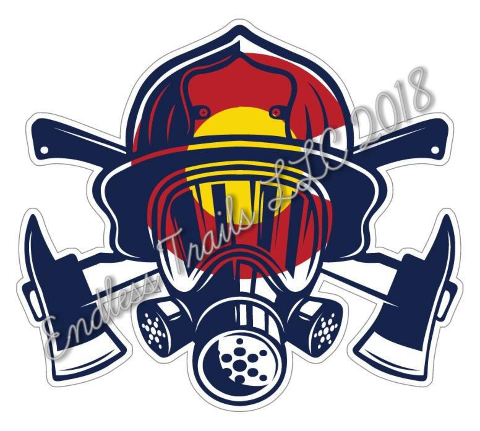 Colorado Logo Firefighter Sticker - Etsy