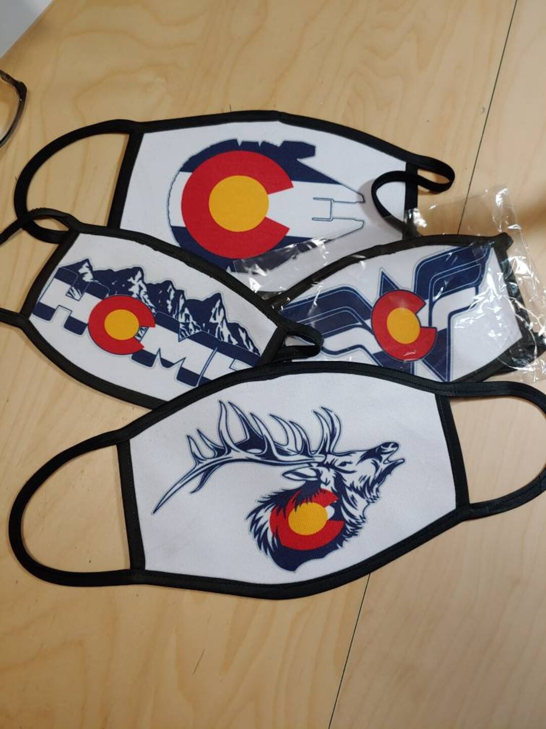 LARGE Face Masks Colorado Logo - Etsy