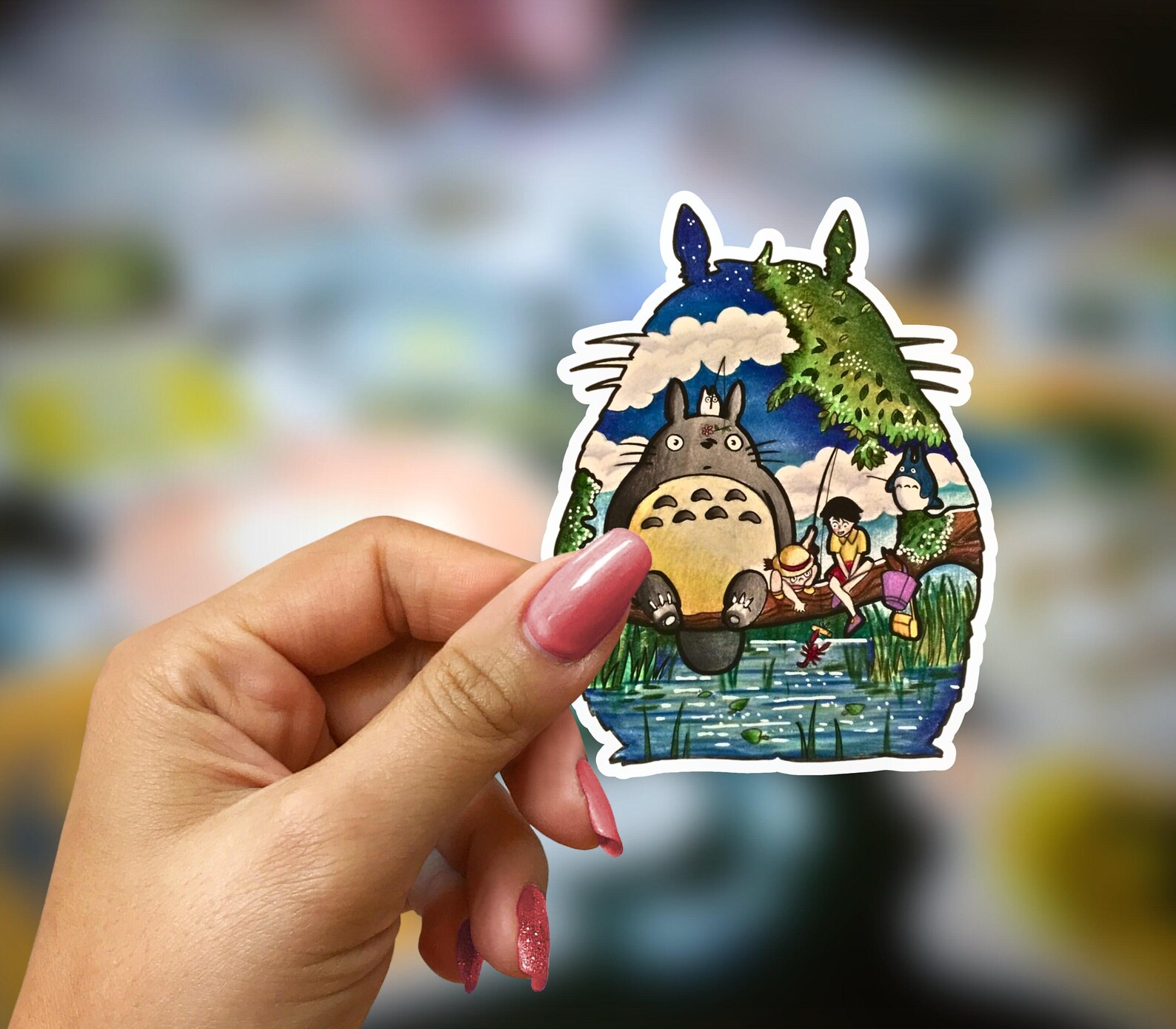 Totoro Design PNG-SVG, Anime Svg, Japanese Svg, Anime Vector, Anime ...