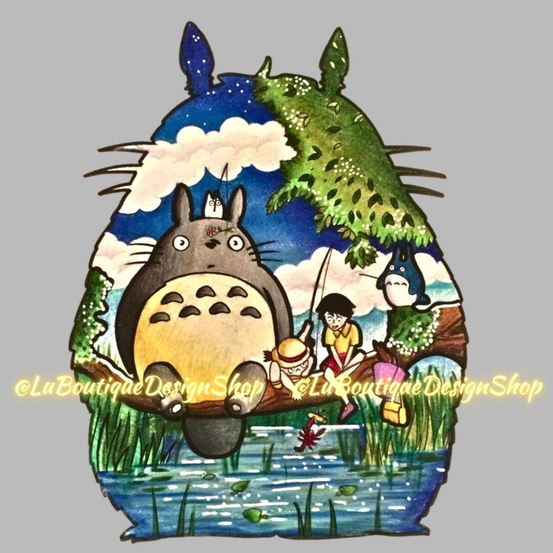 Totoro Design PNG-SVG, Anime Svg, Japanese Svg, Anime Vector, Anime ...