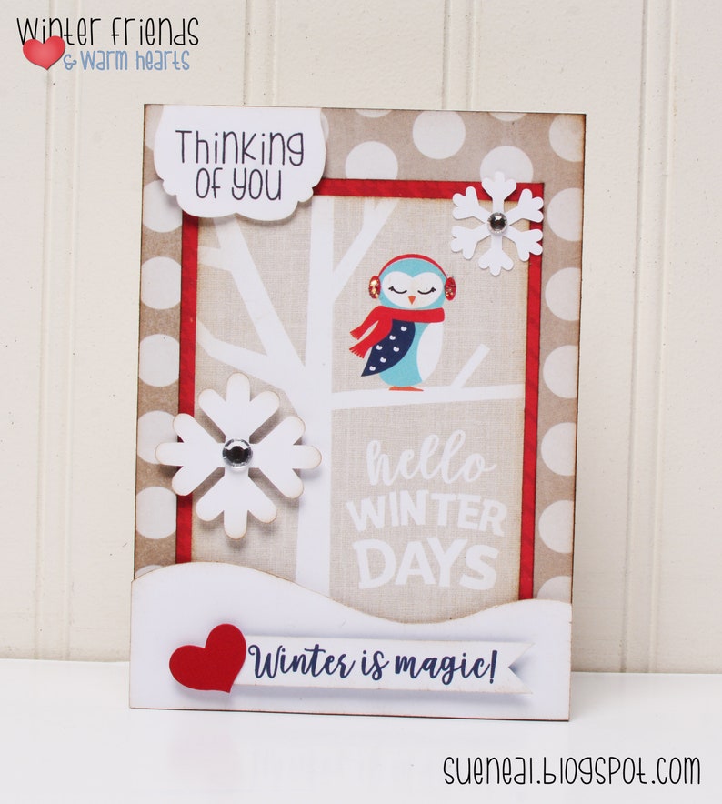 Card Making Kit, Winter Friends, Warm Hearts Card Making Kit, Winter ...